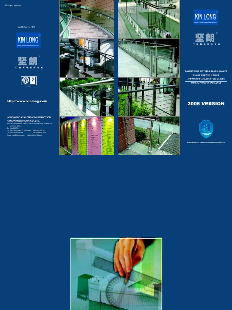 Kin Long - Balustrade, Glass Fitting & Shower Hinges - 2006 | PDF ...
