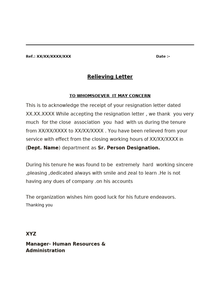 08 Releiving Letter | PDF