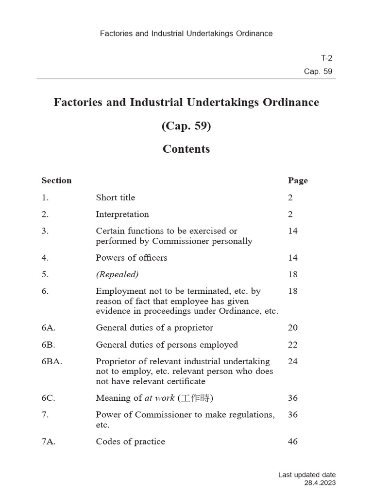 Cap 59 | PDF | Mining | Employment