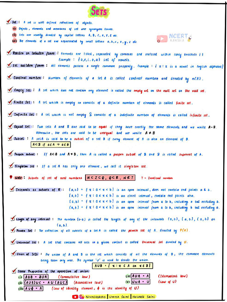Maths Formula Sheet | PDF