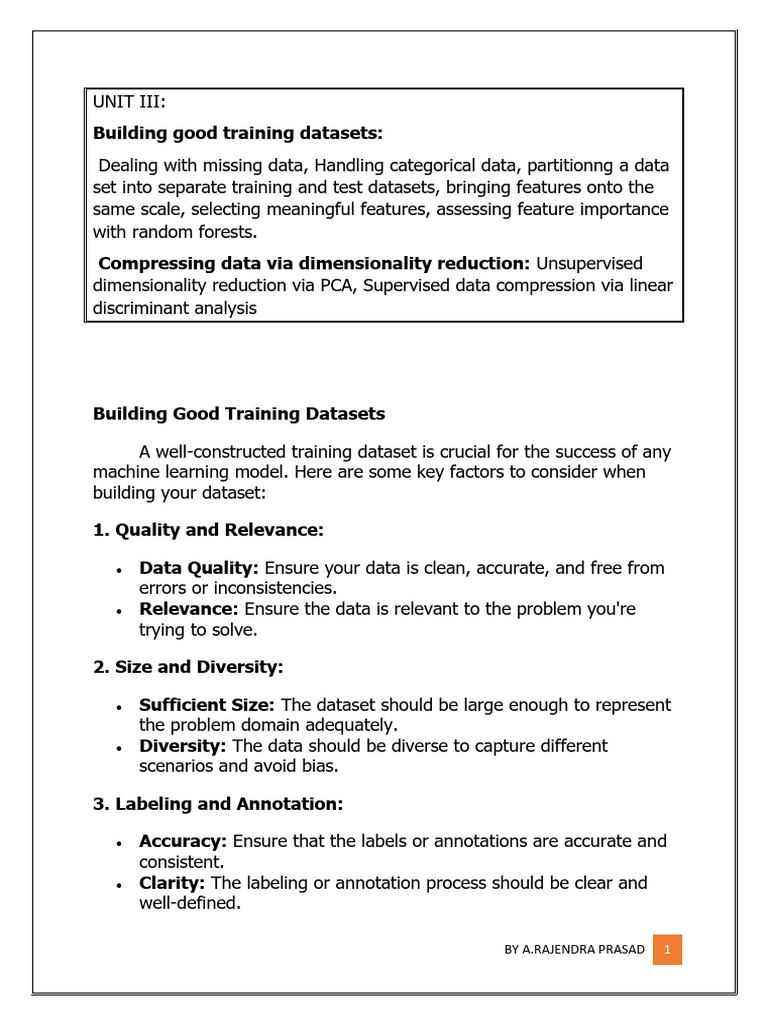 ML unit 3 | PDF | Principal Component Analysis | Cross Validation ... ML unit 3 | PDF | Principal Component Analysis | Cross Validation ...
