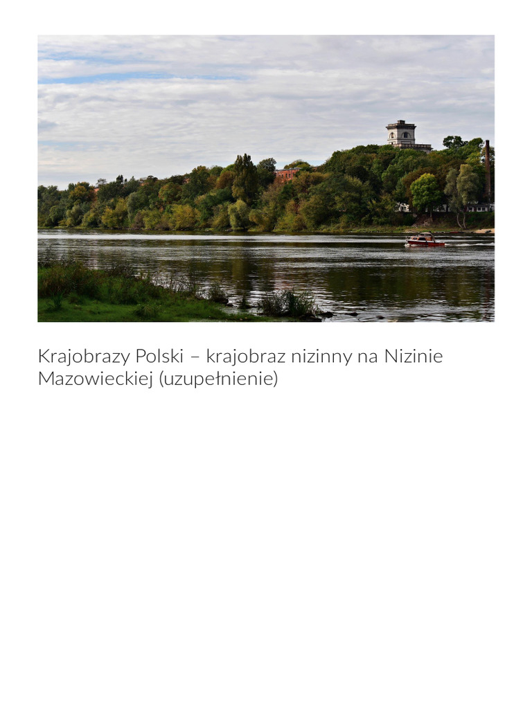 Krajobrazy Polski Krajobraz Nizinny Na Nizinie Mazowieckiej ...