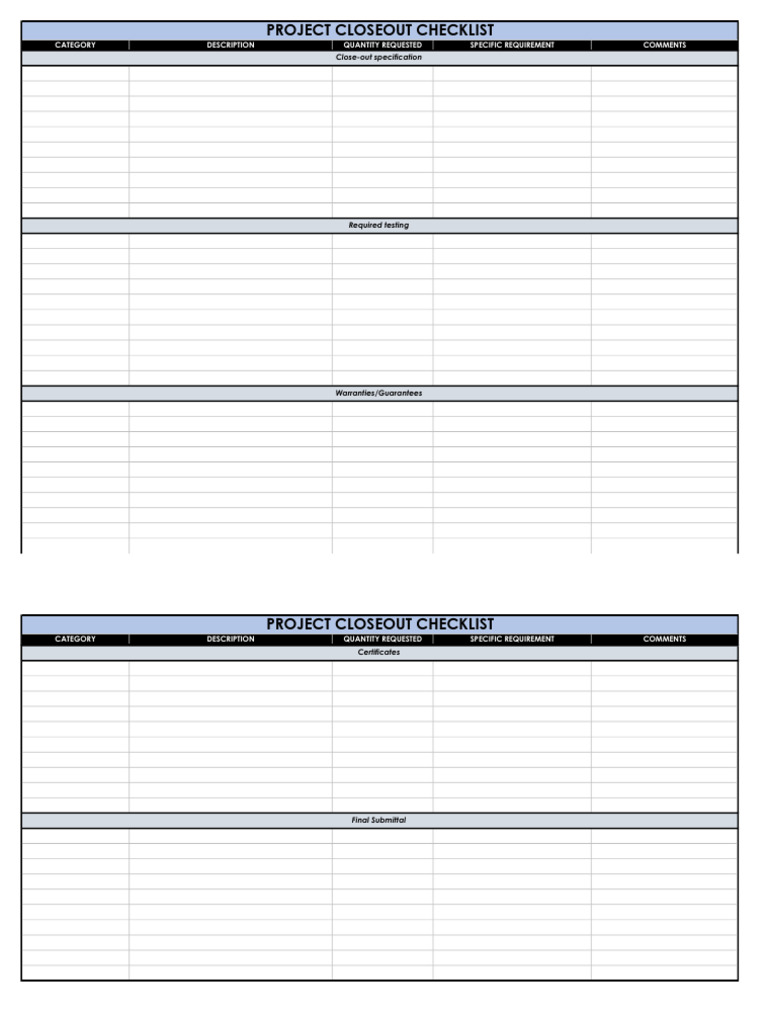 03 Project Closure Checklist | PDF 03 Project Closure Checklist | PDF