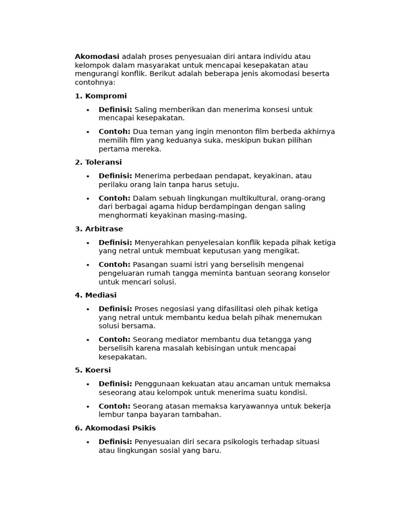 Contoh Akomodasi | PDF