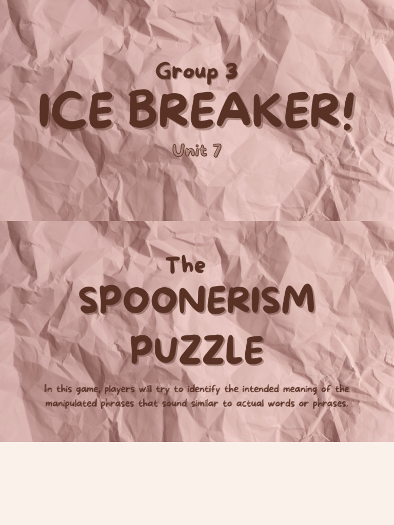 ICE BREAKER! | PDF