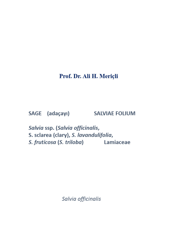 Bicyclic Monoterpenes in Sage Oils | PDF