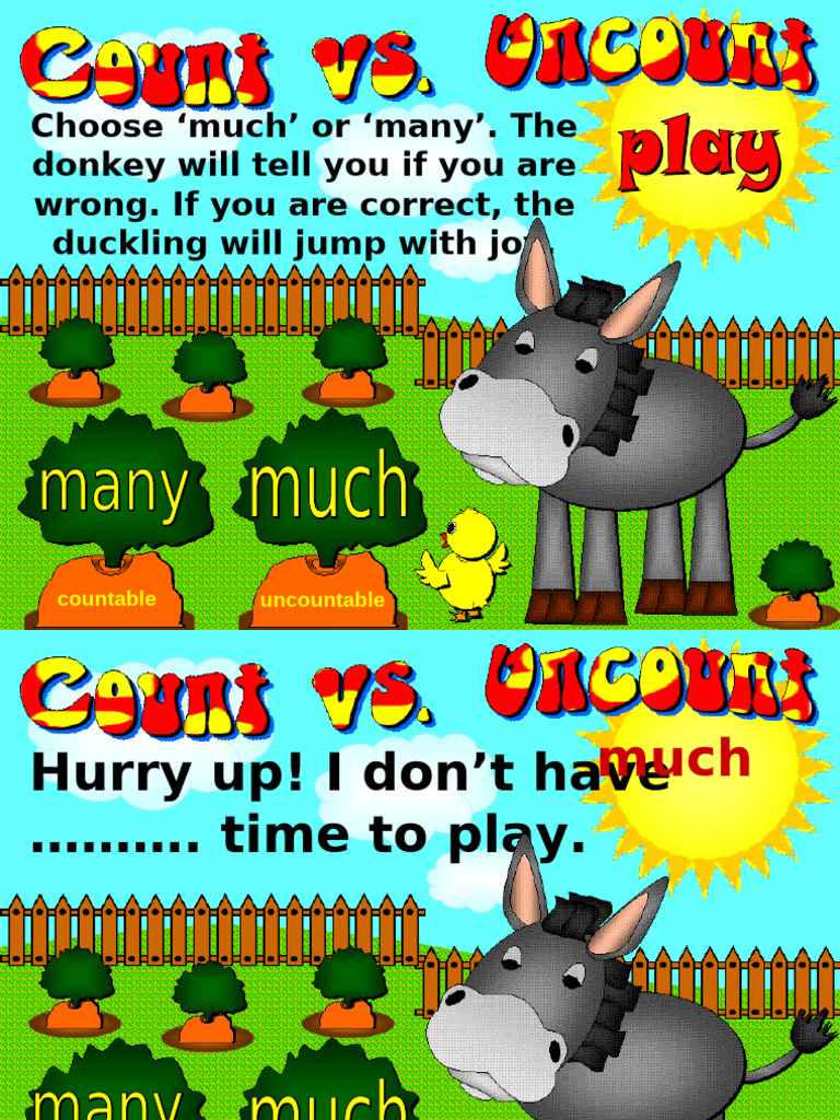 Much vs. Many: Grammar Quiz | PDF