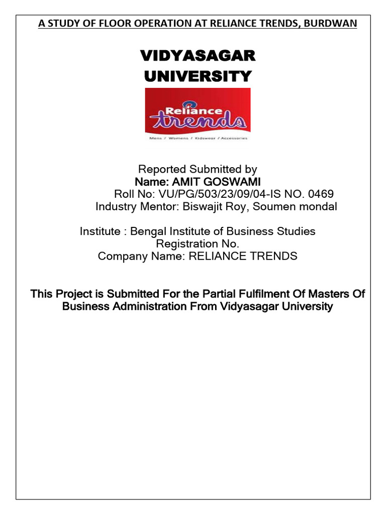 Amit goswami (SUMMER INTERNSHIP PROJECT)-1 | PDF