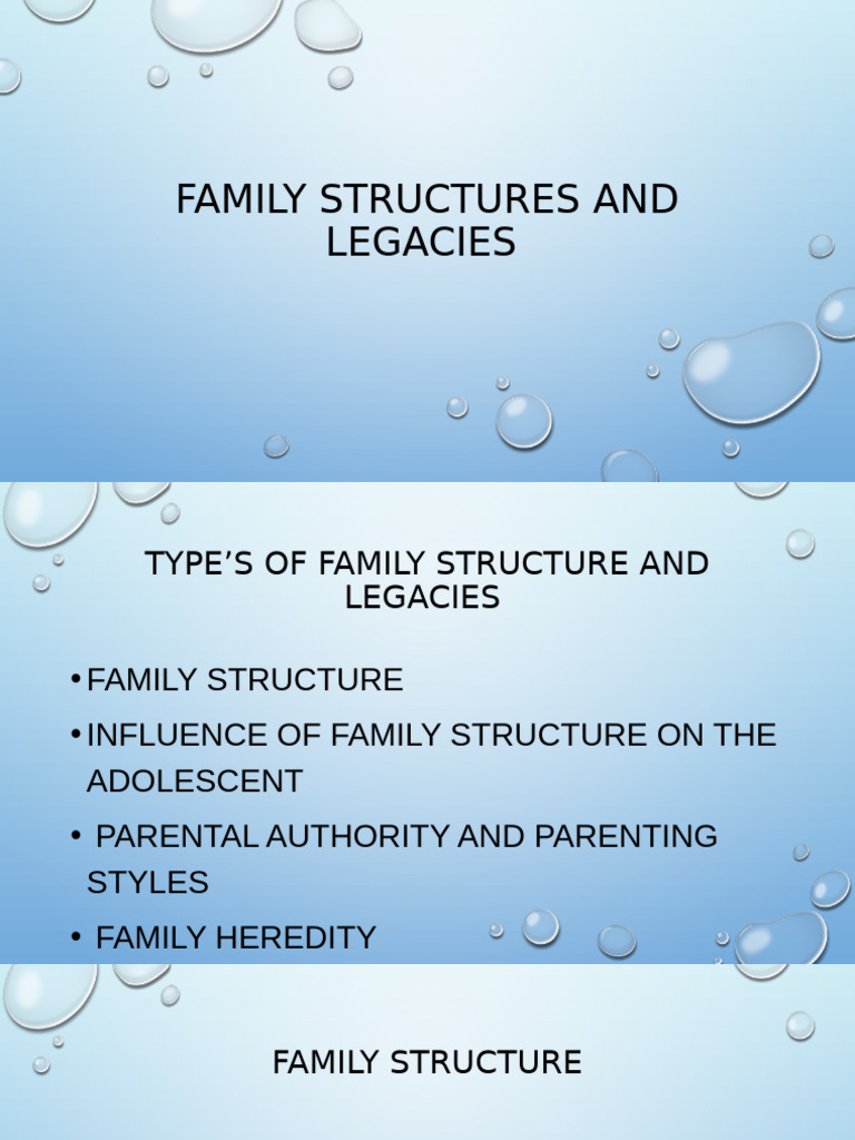 Family Structures and Legacies | PDF | Family | Heredity