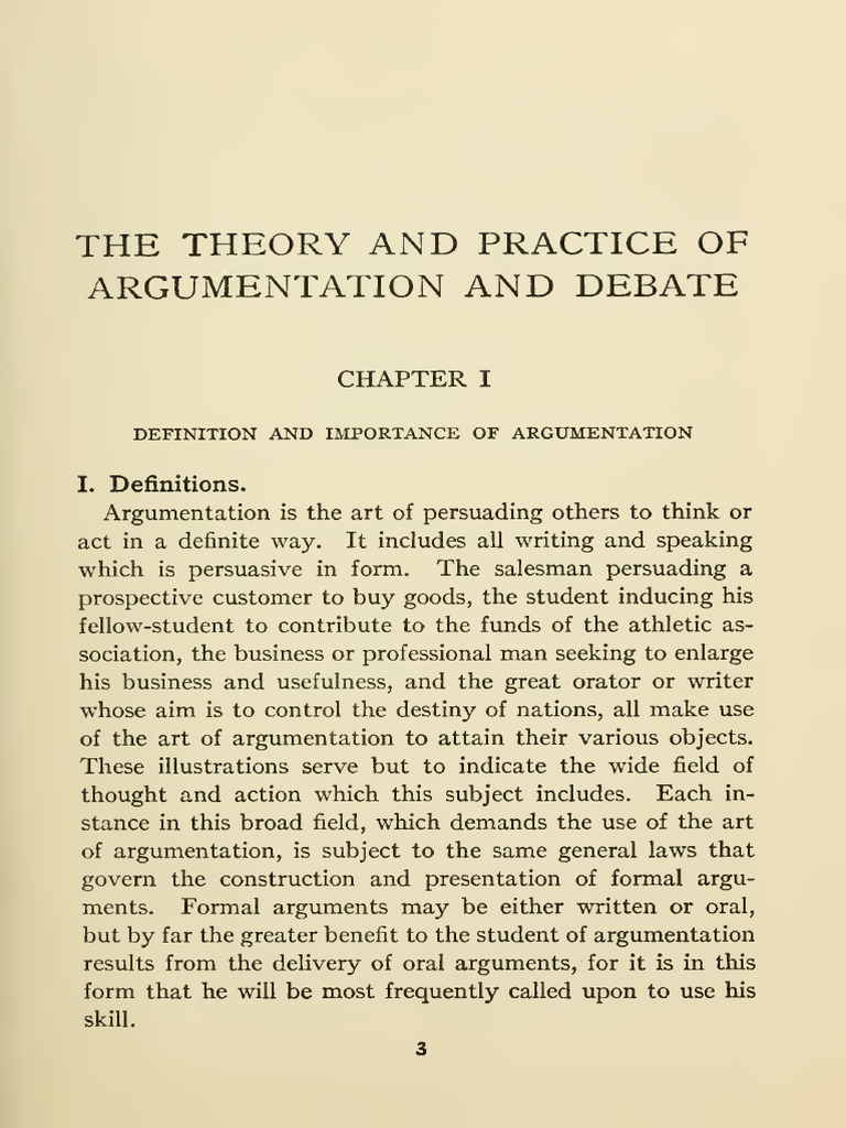 Ketcham - The Theory and Practice of Argumentation | PDF | Public Speaking | Argument