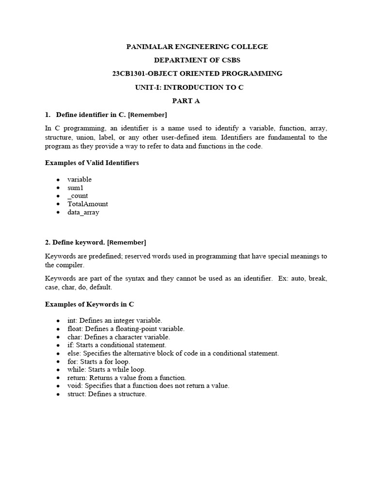 oops qb sem 3 | PDF | Pointer (Computer Programming) | Control Flow oops qb sem 3 | PDF | Pointer (Computer Programming) | Control Flow