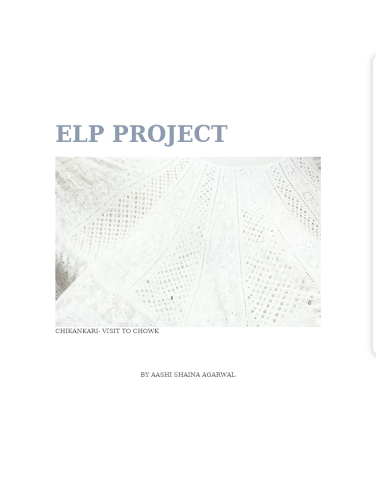 Elp File (Aashi) | PDF | Embroidery | Textiles