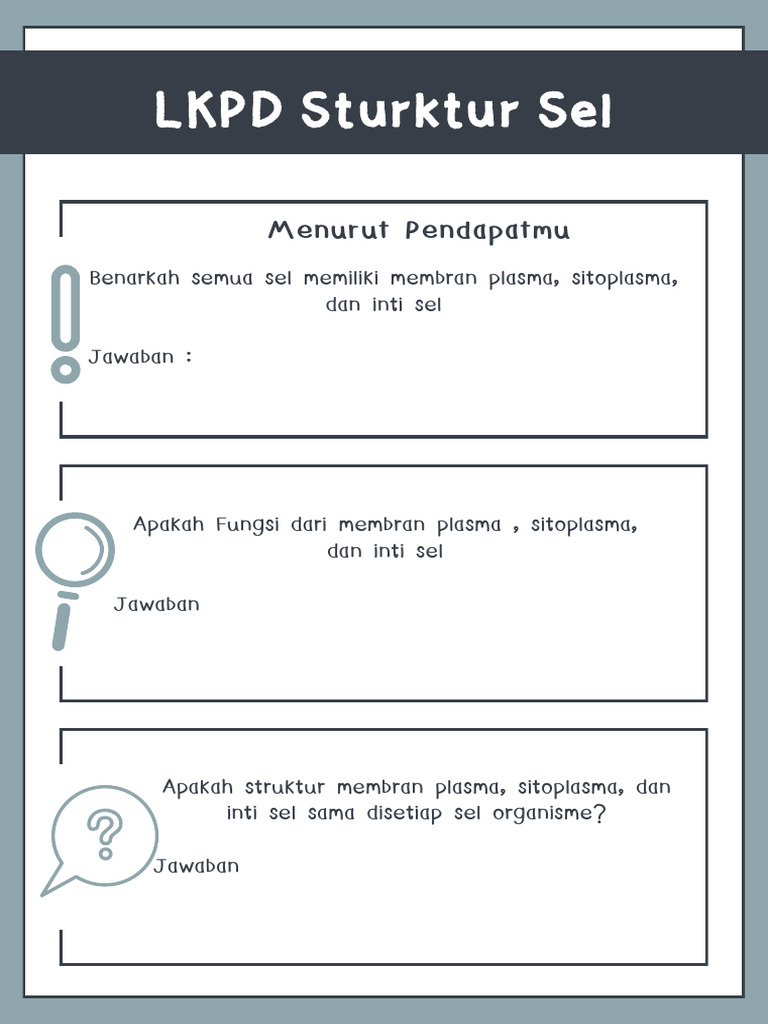 LKPD Struktur Sel | PDF