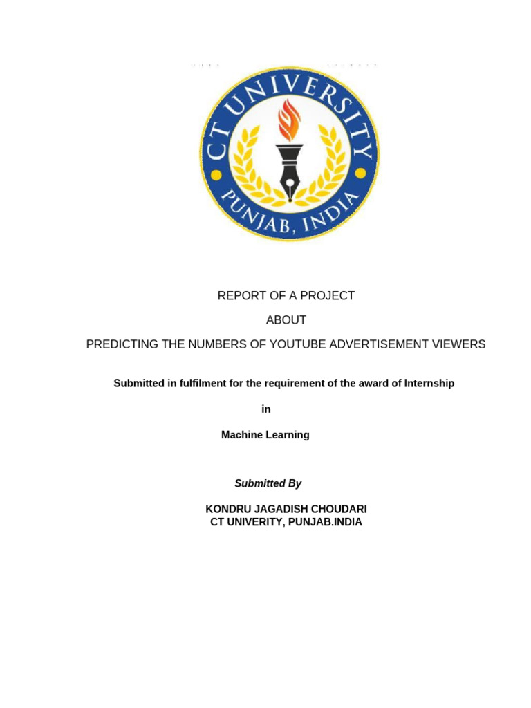 Ml Internship Project Report 2024 | PDF | Support Vector Machine ...