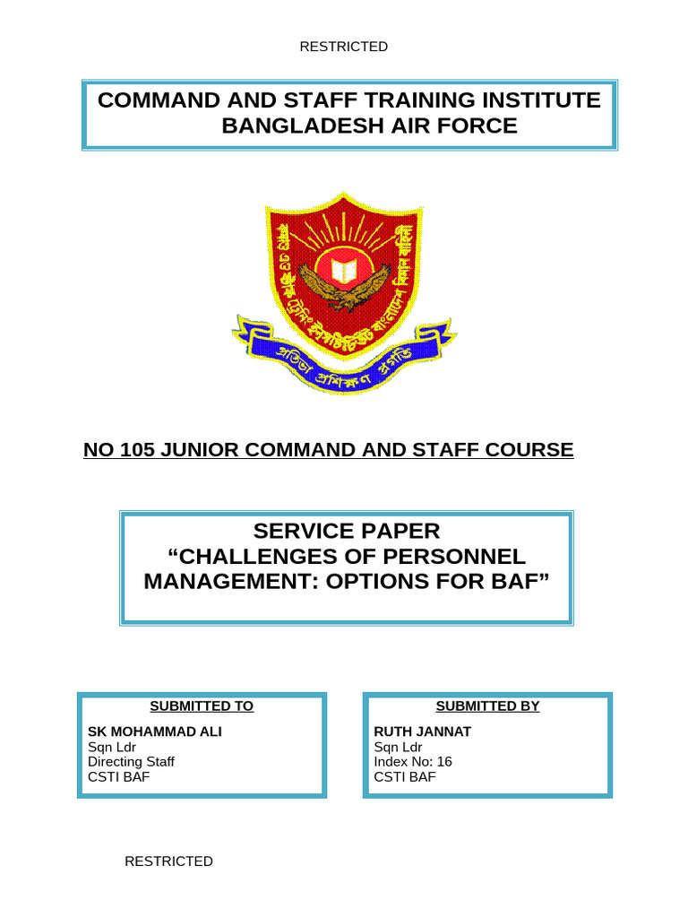 Cover Page RFT | PDF