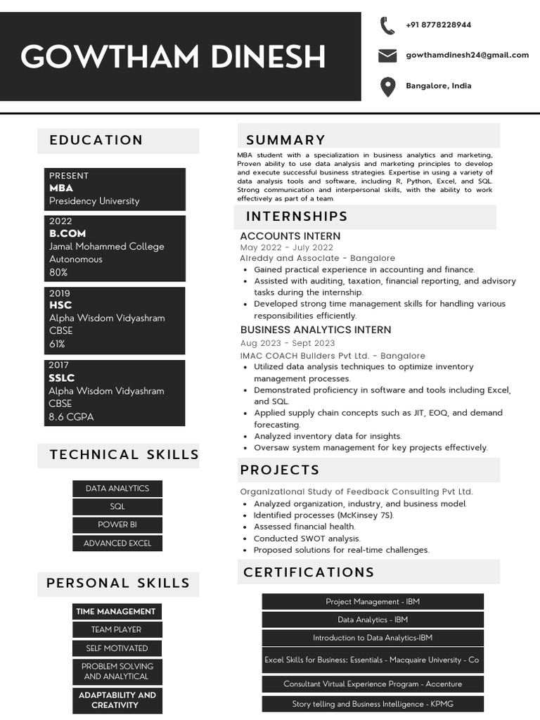 Gowtham Dinesh | PDF | Analytics | Data Analysis