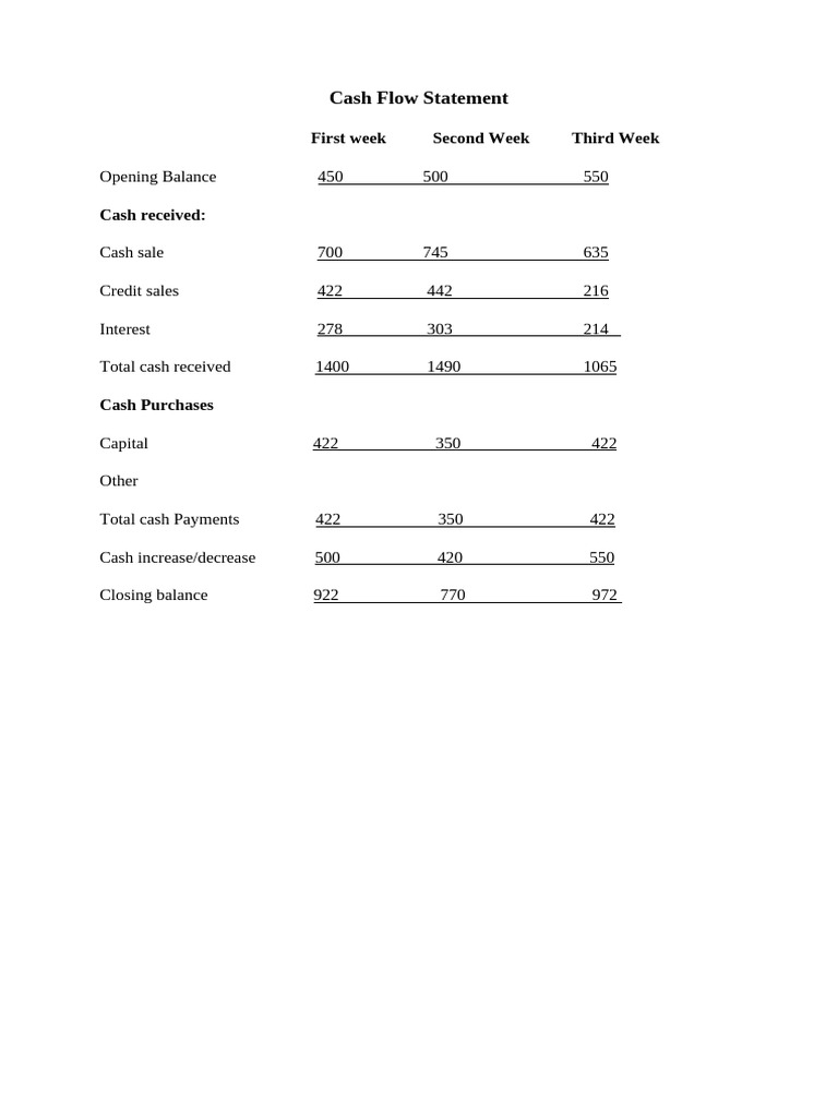 Cash Flow Statement | PDF