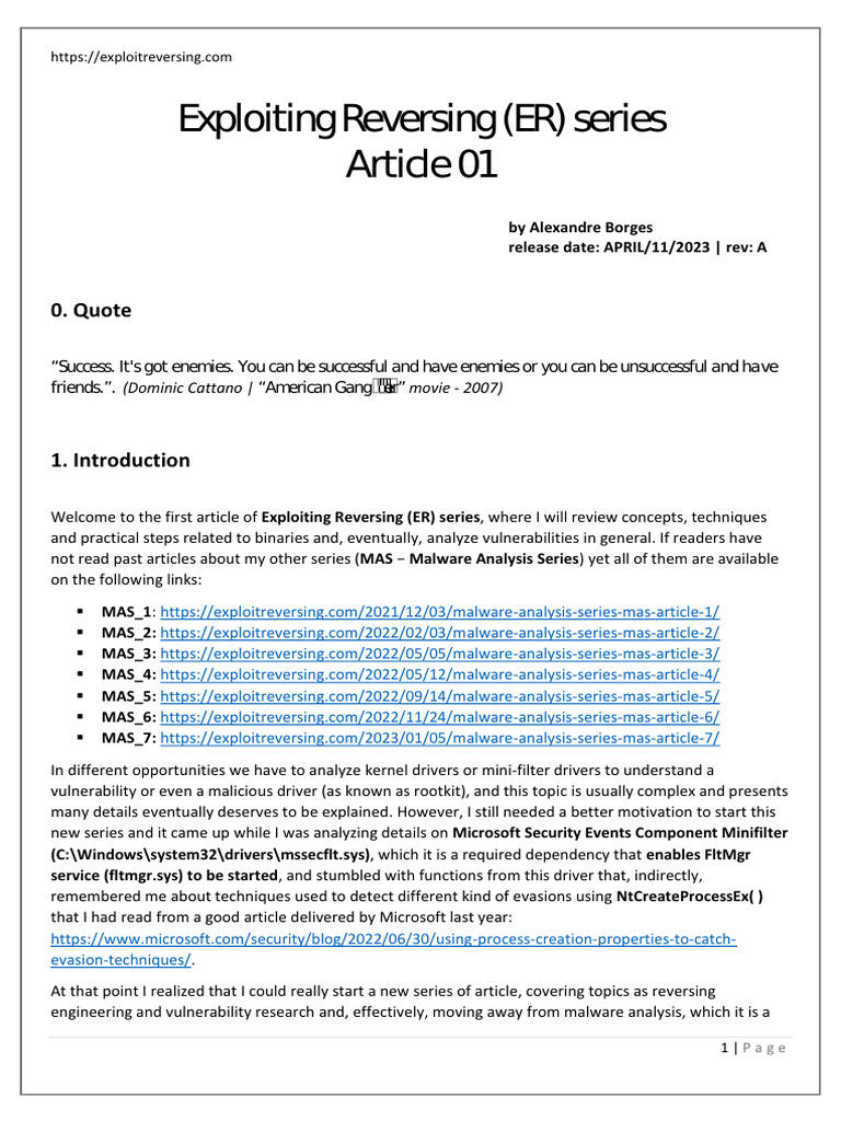 exploit reversing | PDF | Device Driver | Kernel (Operating System)