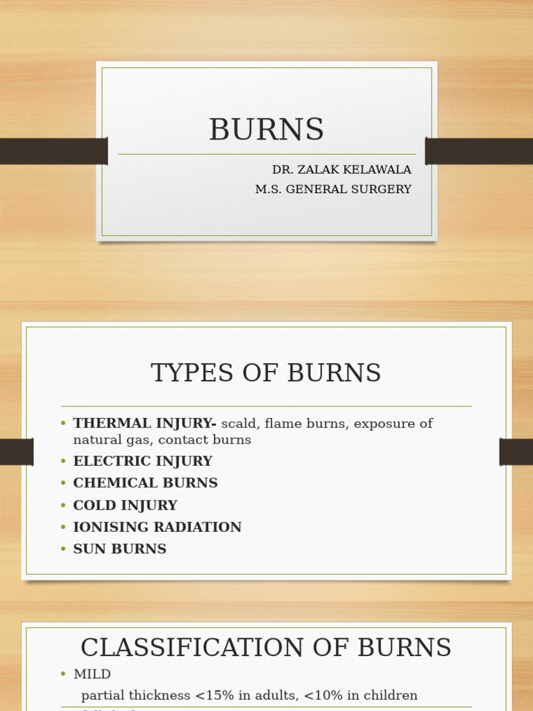 BURNS | PDF | Burn | Medical Emergencies