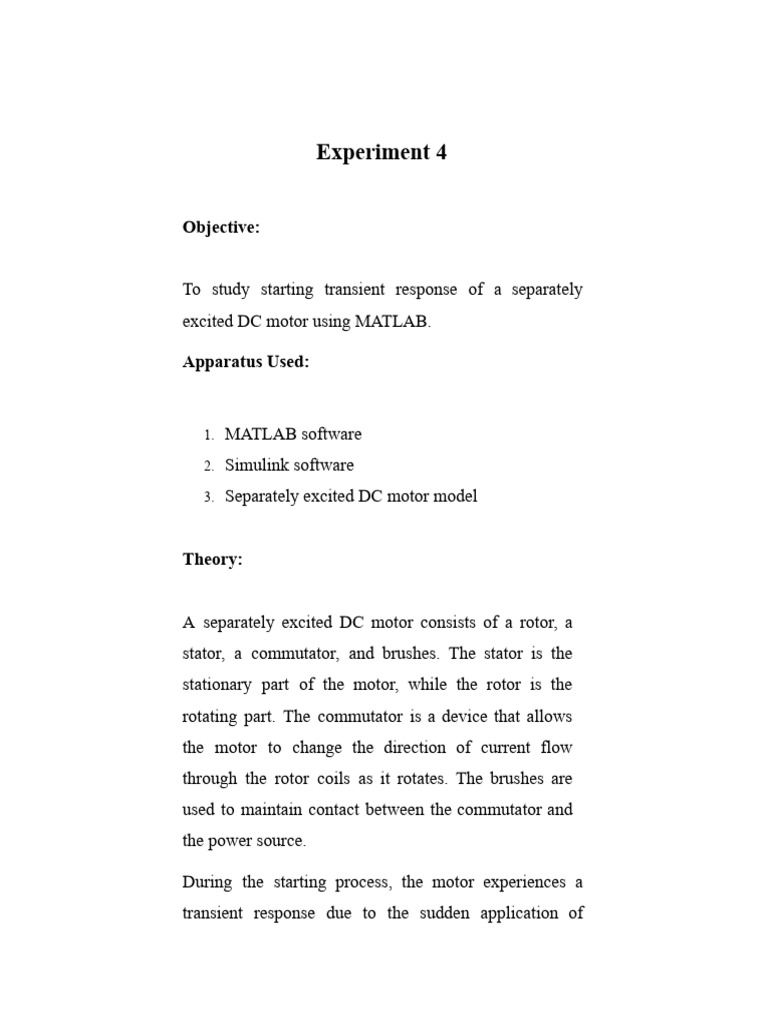 ED Lab | PDF | Electric Motor | Electromagnetic Induction