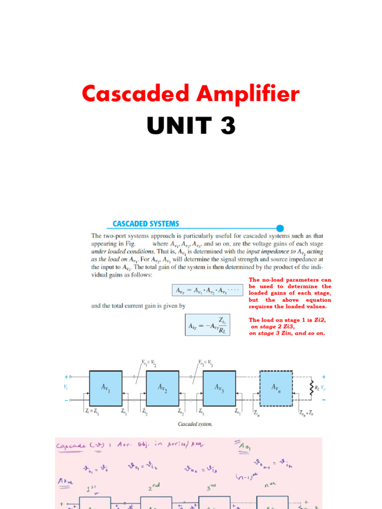 Cascaded Amplifier Configurations | PDF