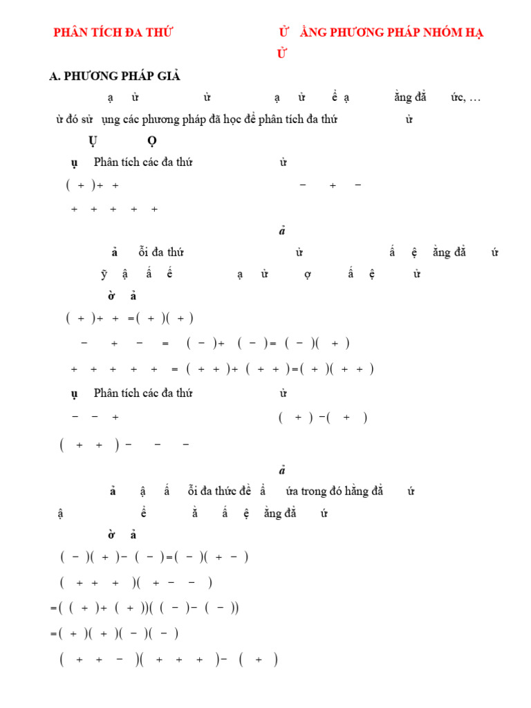 50 Bai Tap Phan Tich Da Thuc Thanh Nhan Tu Bang Phuong Phap Nhom Hang ...