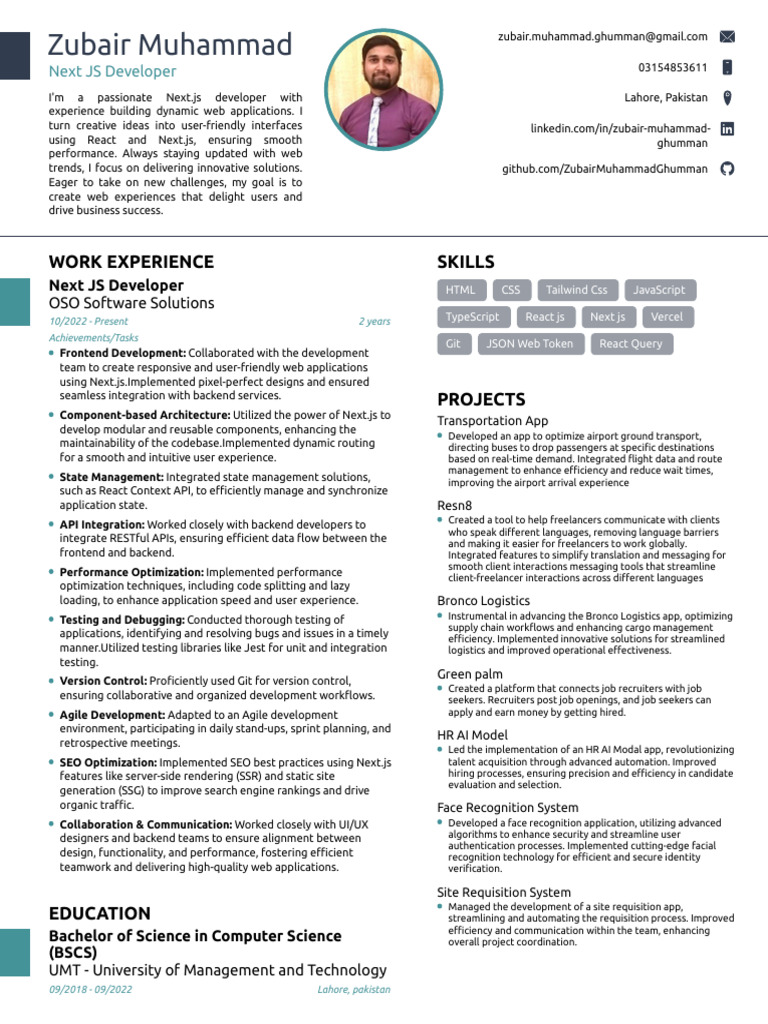 ZUBAIR's Resume 1 | PDF | Computer Programming | Computing ZUBAIR's Resume 1 | PDF | Computer Programming | Computing