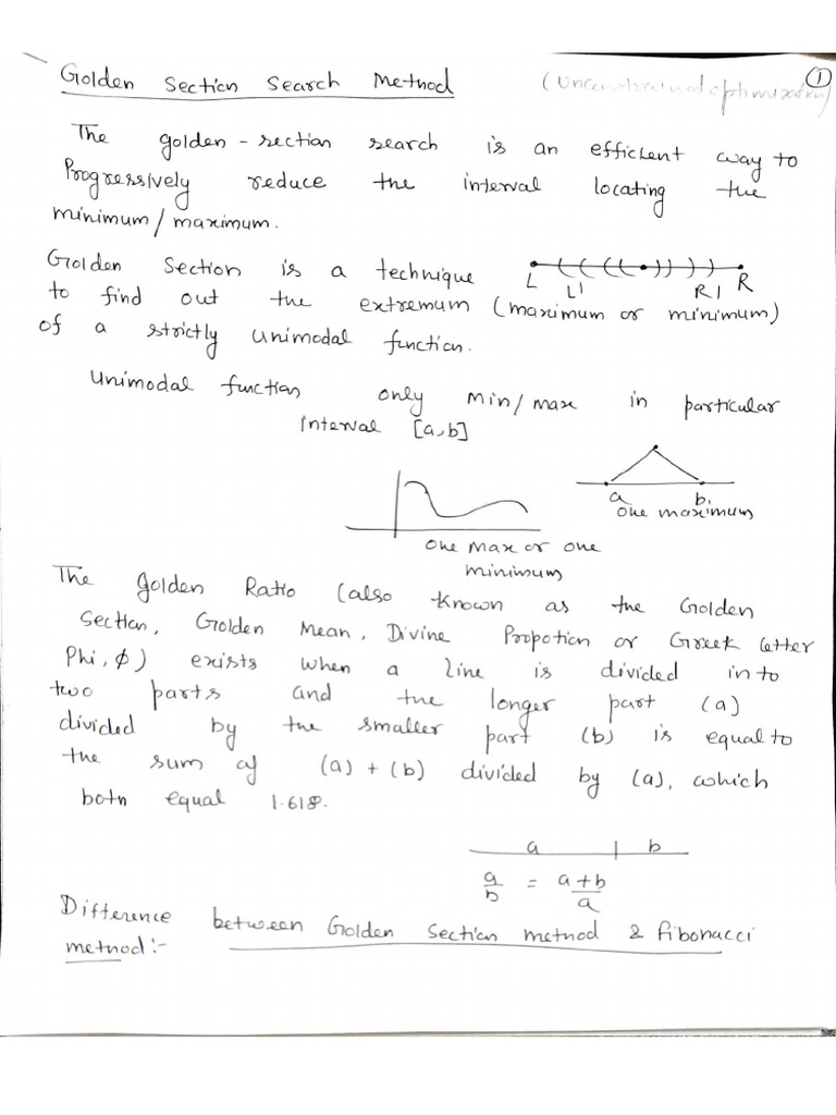 Golden Section Search Method Pdf 