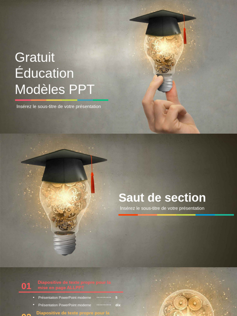 Idées Ampoule Modèles PowerPoint.en.fr (1) | PDF | Microsoft Powerpoint ...
