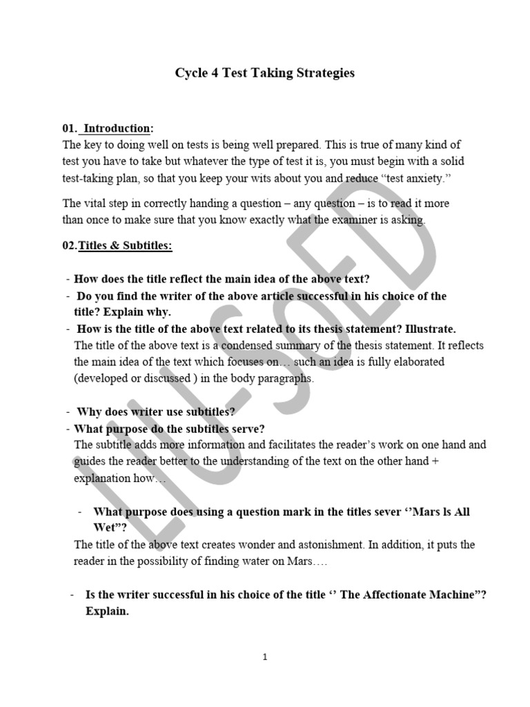 Test Taking Strategies | PDF | Air Pollution | Pollution