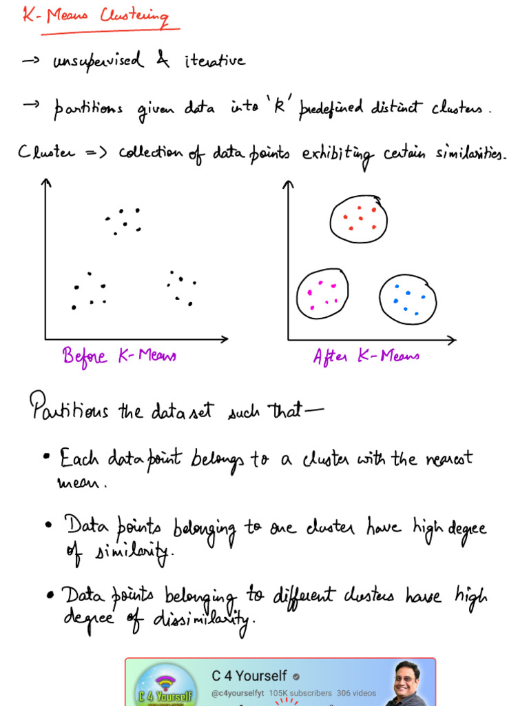 Unit 4 K Means Clustering Algorithm With Examplesaafe5ef5 4e84 4cea Be9d A9cb58676856 Pdf