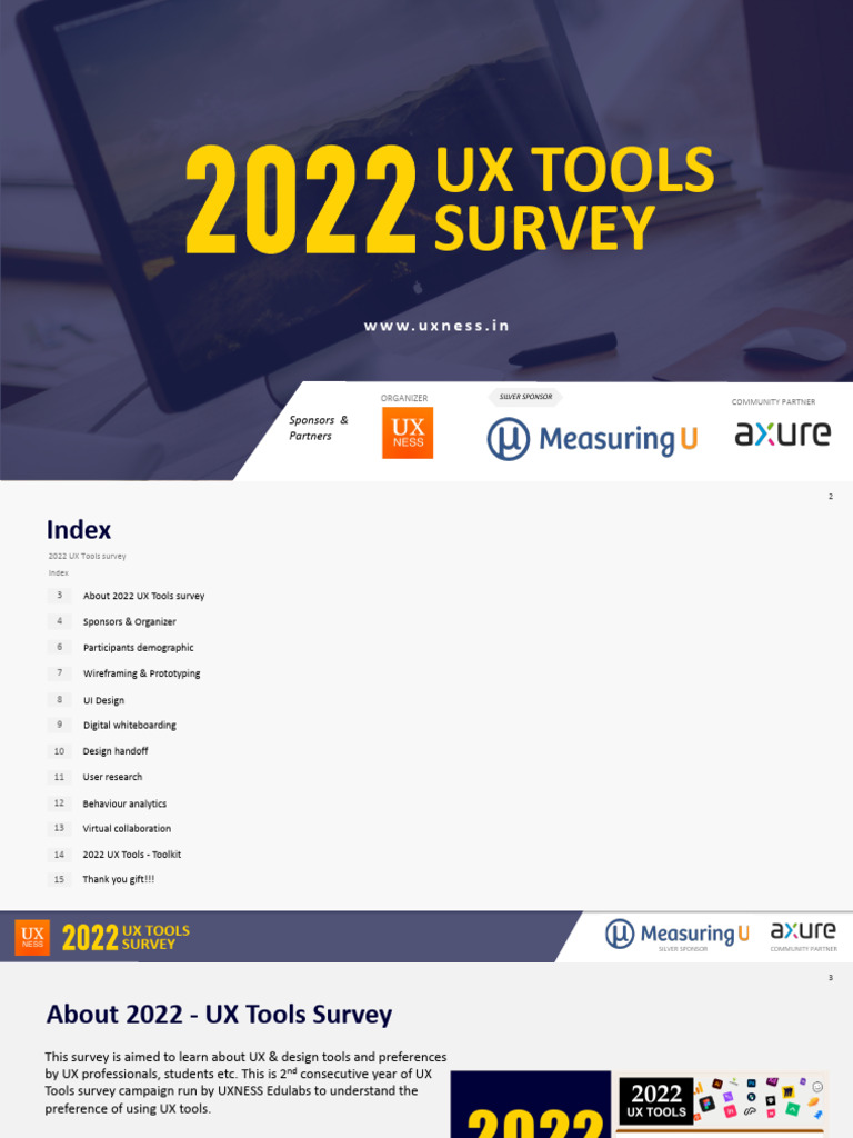 2022 UX Tools Survey Results | PDF | Usability | Design