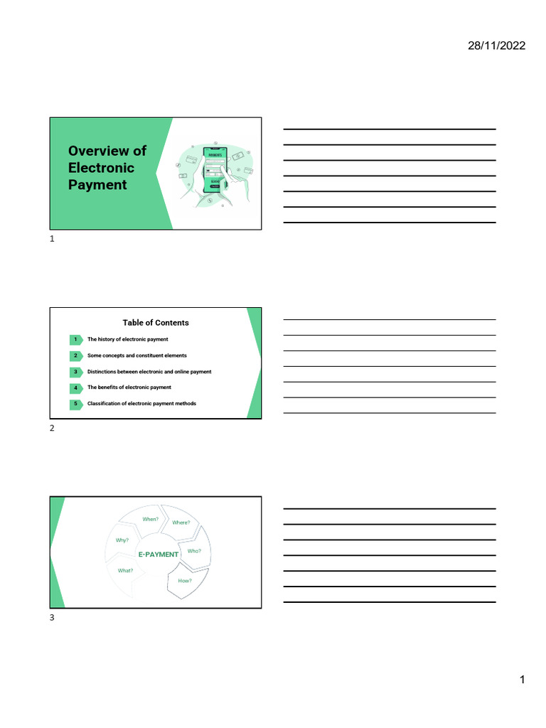 Chuong 1 - Tong Quan Ve Thanh Toan Dien Tu | PDF | Payments | Money