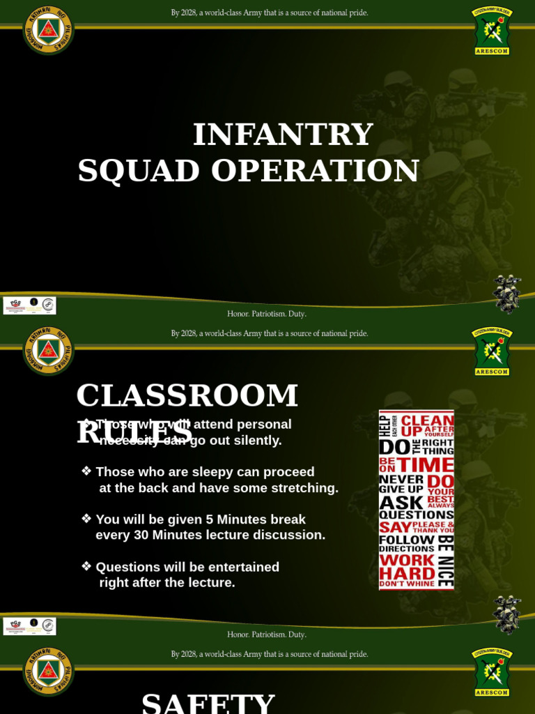12. Introduction Infantry Squad Operation 4 | PDF | Platoon | Warfare
