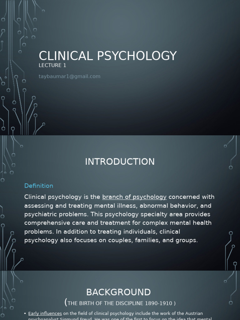Clinical Psychology | PDF | Clinical Psychology | Psychology