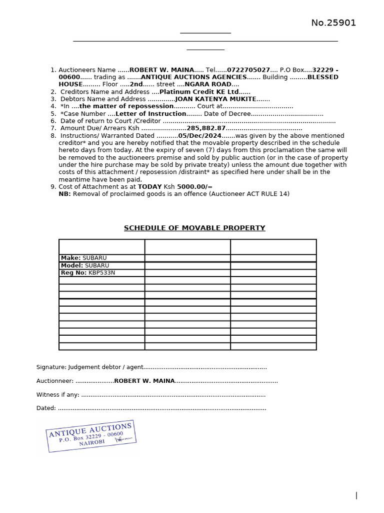 KBP533N | PDF | Repossession | Property Law