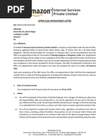 Amazon Offer Letter | PDF | Legal Remedy | Economies