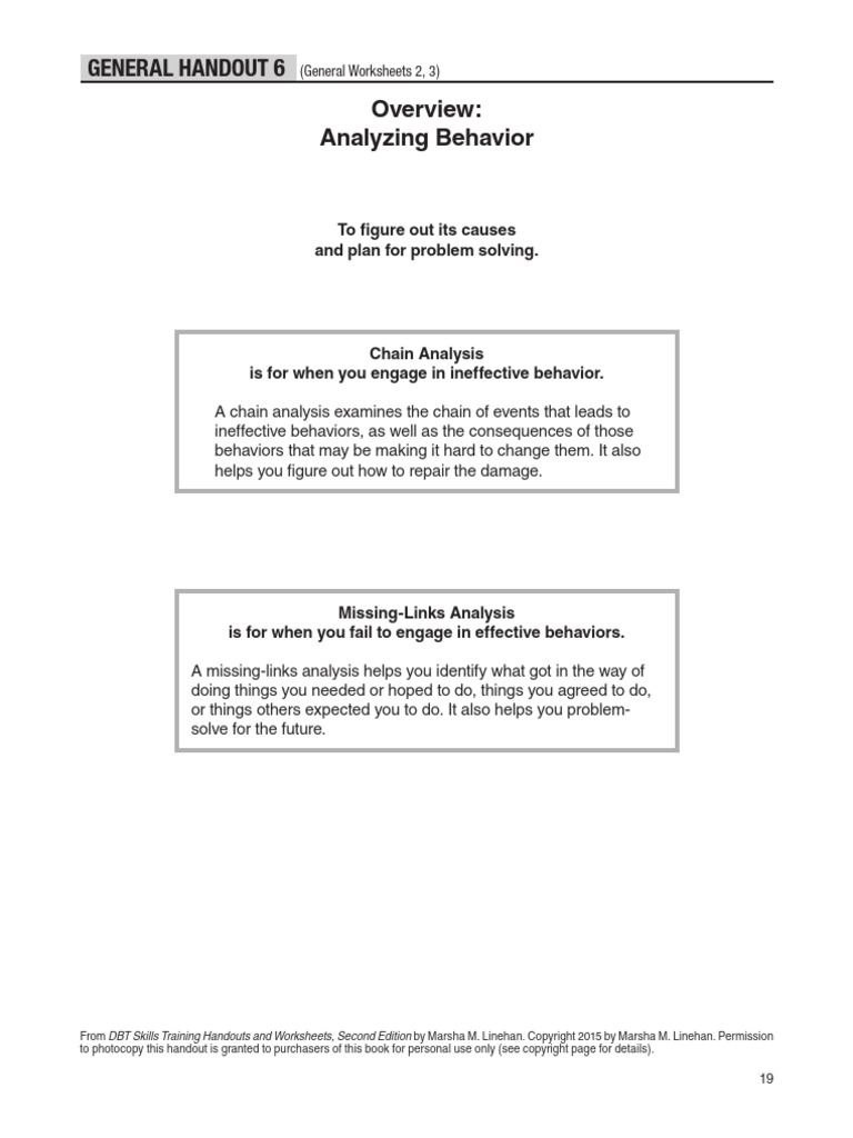 Overview Analyzing Behavior | PDF