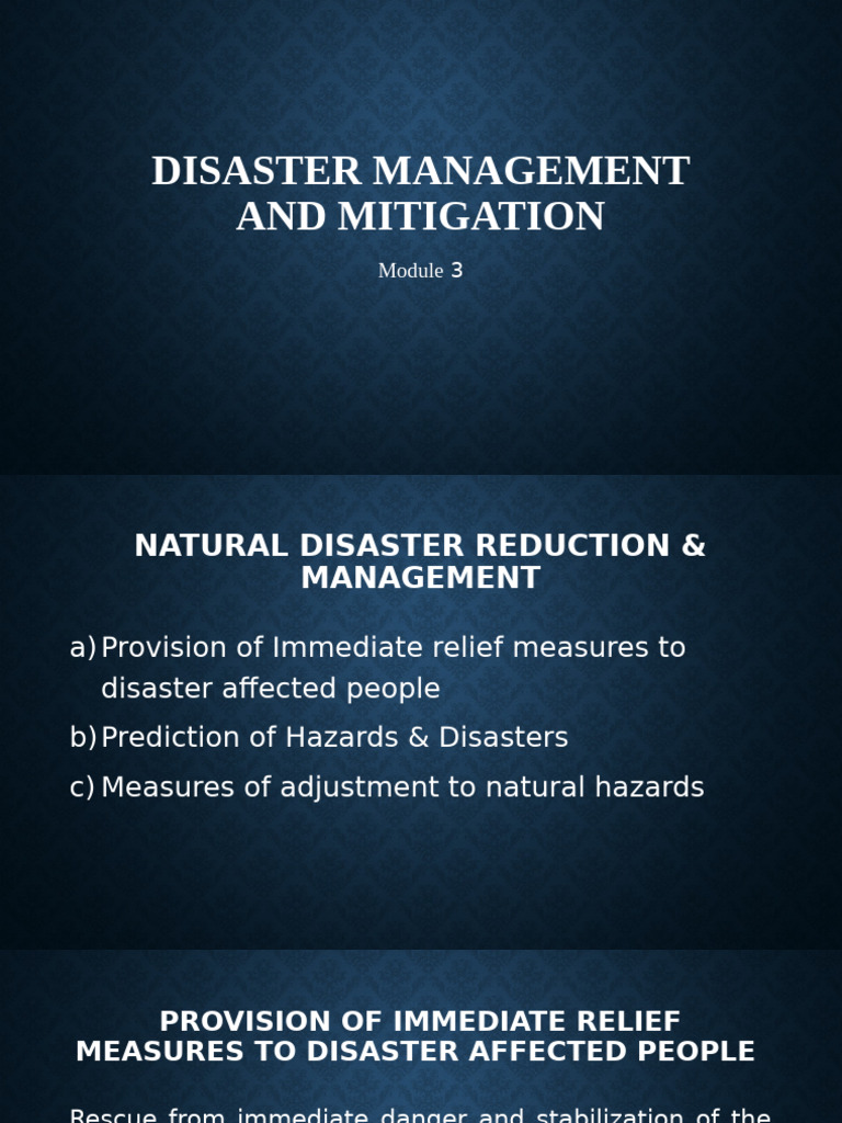 DMM Module 3ppt | PDF | Natural Disasters | Earthquakes