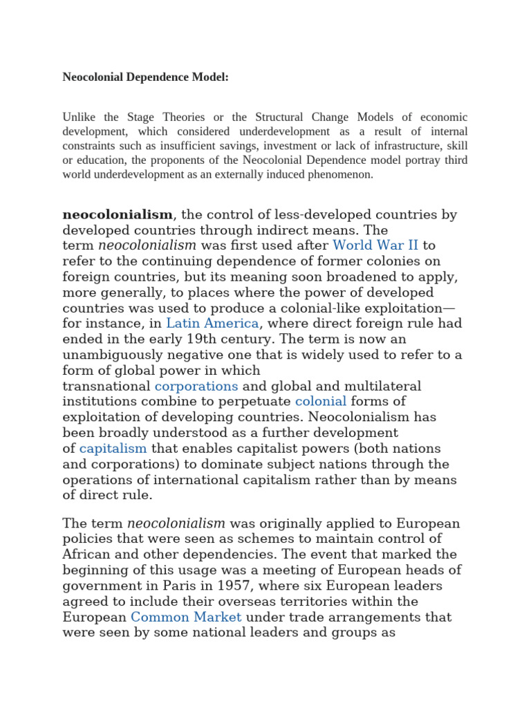 Dependence Model | PDF