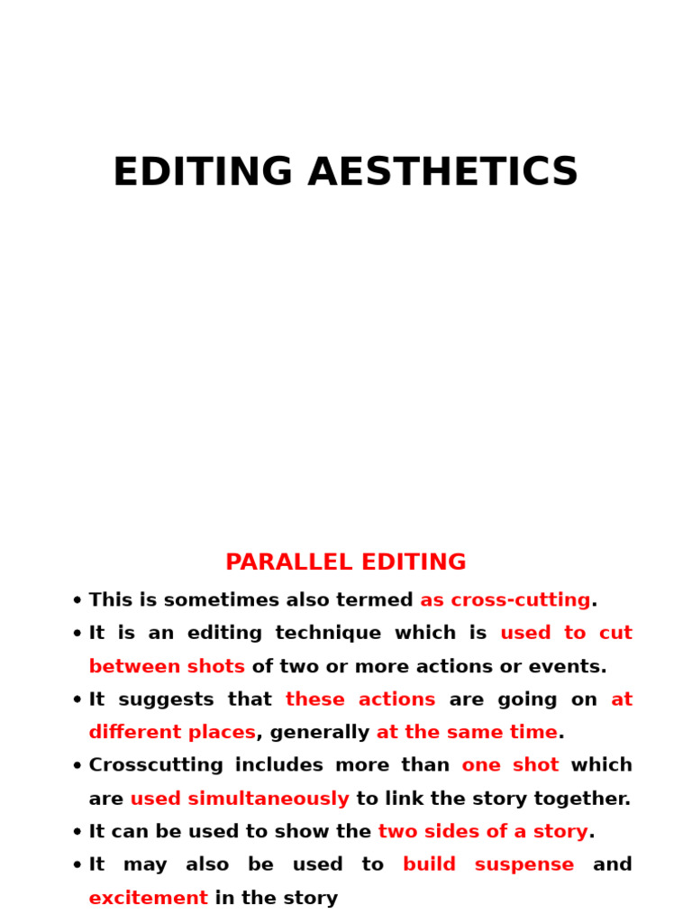 Editing Aesthetics Pdf