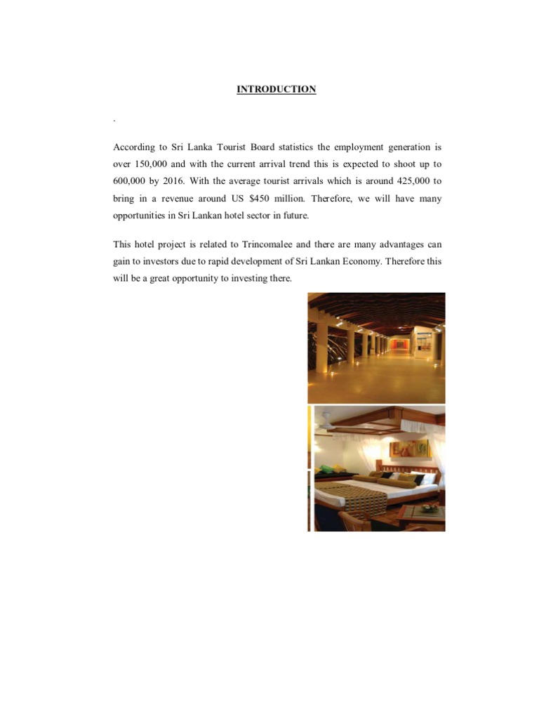 Hotel Investment Opportunity in Trincomalee | PDF | Expense | Net ...