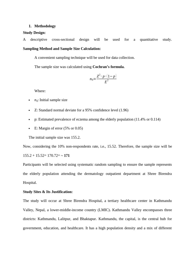 Methodology Dcss | PDF | Sampling (Statistics) | Sample Size Determination