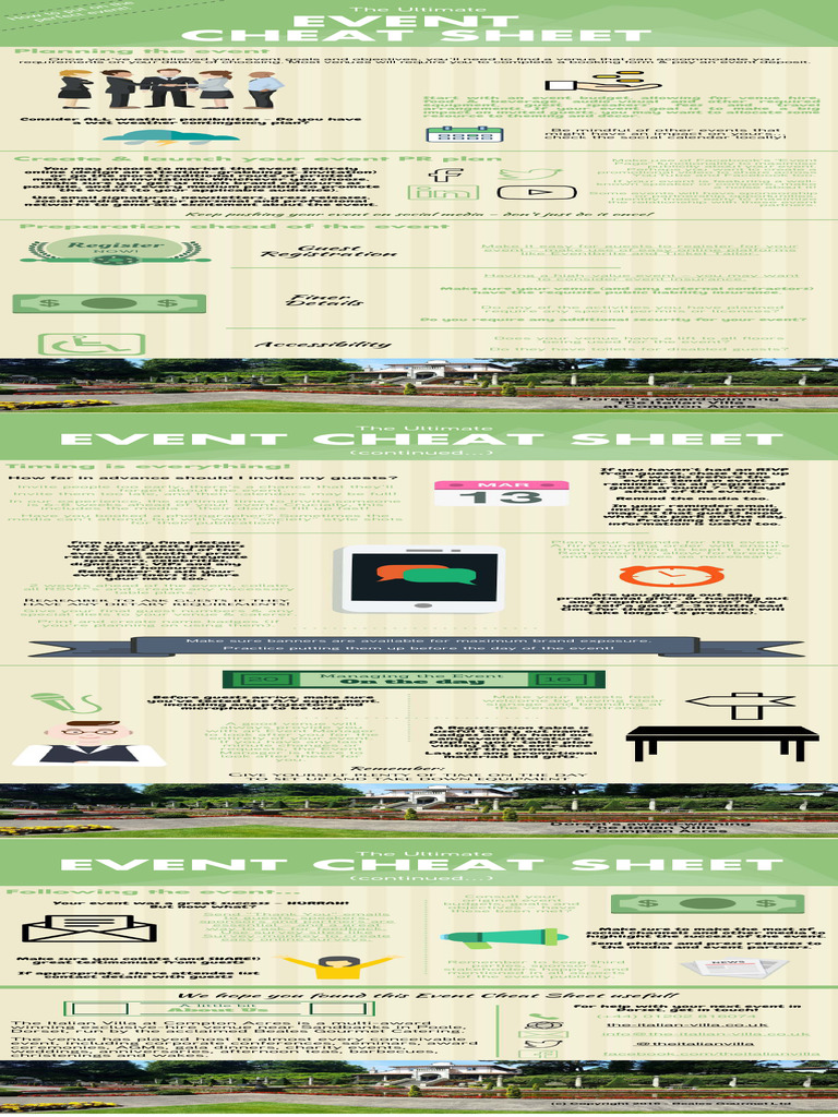 The Ultimate Event Cheat Sheet | PDF
