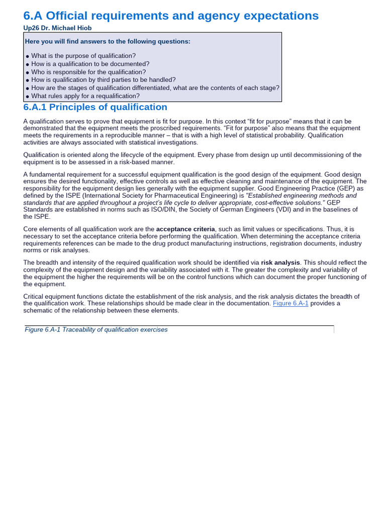 6.A Official Requirements and Agency - Expectations | PDF ...