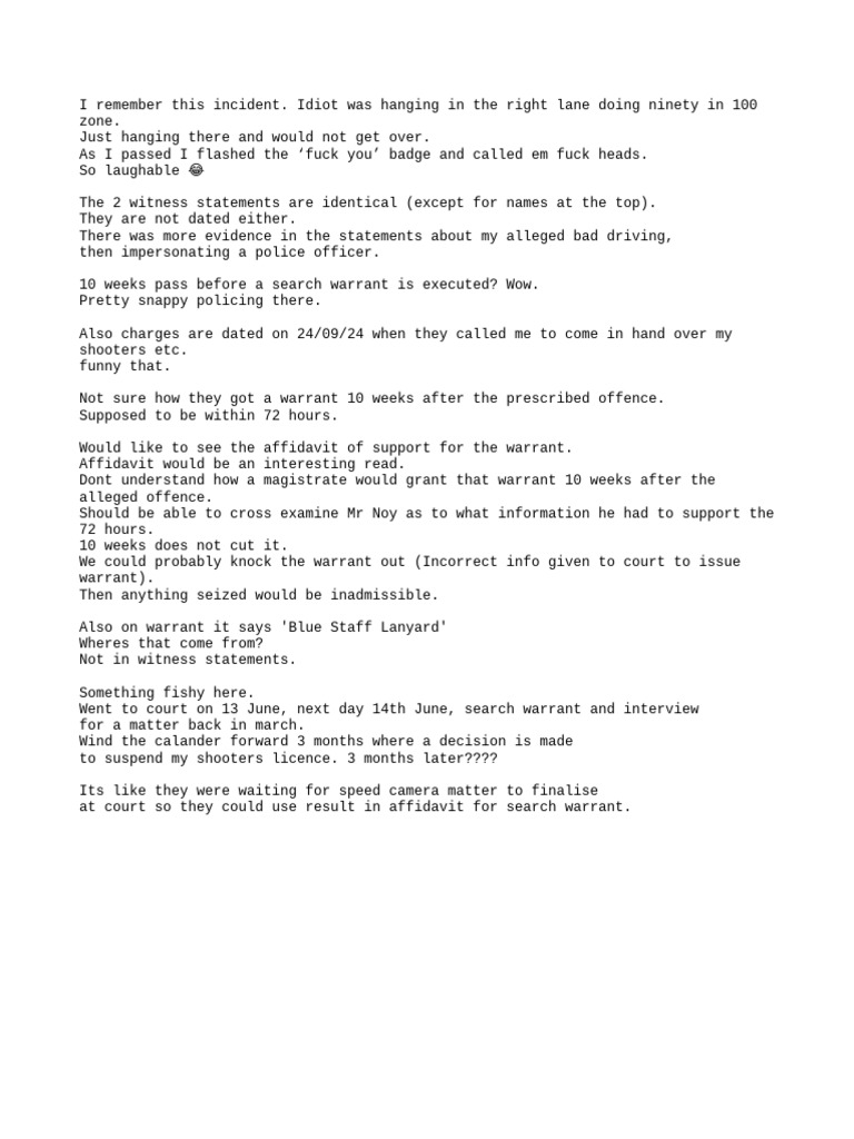 Impersonate Police | PDF