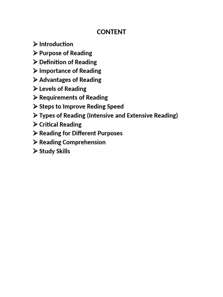 Reading Skills | PDF | Reading Comprehension | Speed Reading