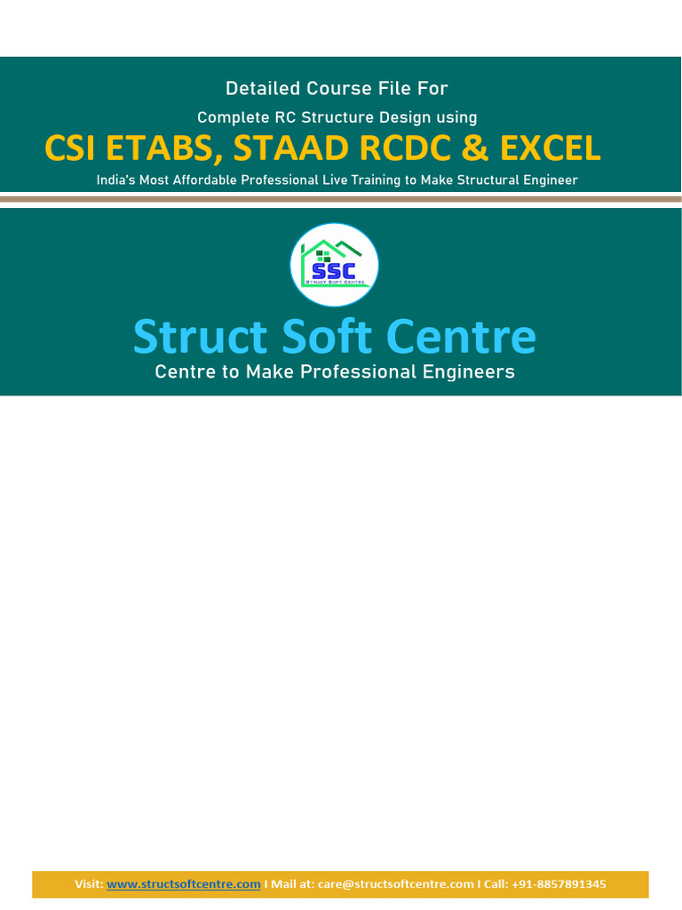 Program-01 ETABS I RCDC I EXCEL | PDF | Computer Aided Design | Beam (Structure)