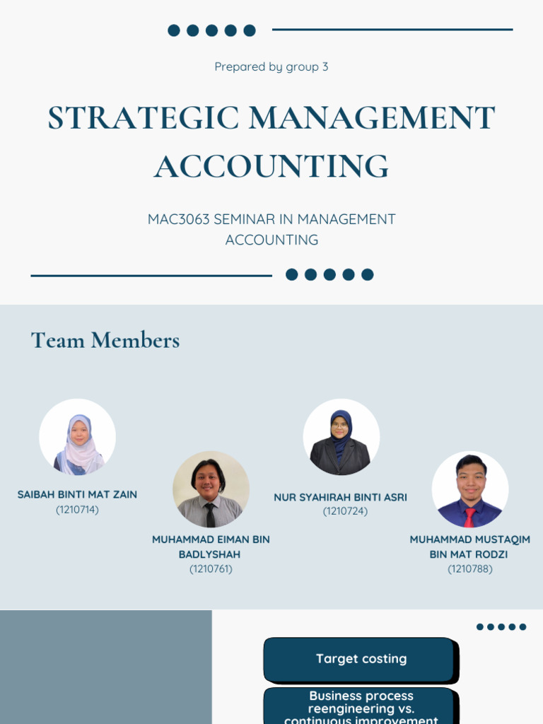 strategic management accounting system | PDF | Life Cycle Assessment ...