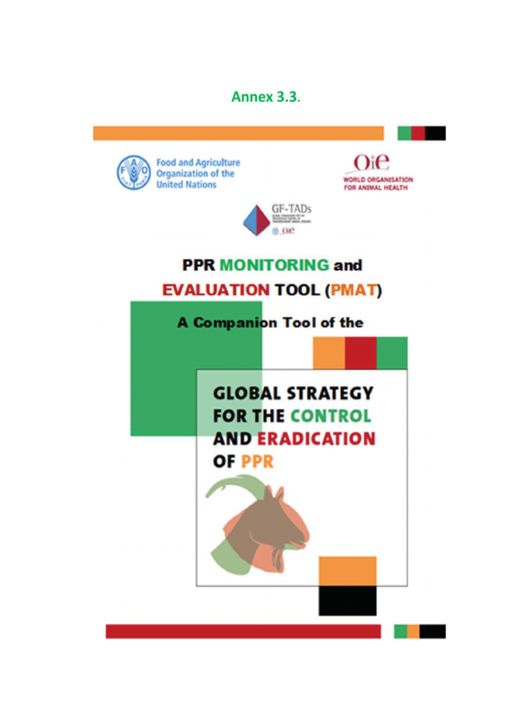 EN - PMAT - PPR Monitoring and Assessment Tool | PDF | Eradication Of Infectious Diseases | Elisa